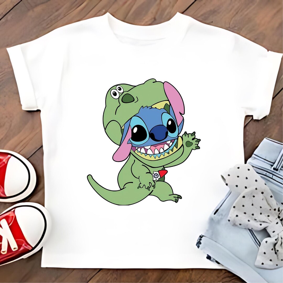 Stitch Dressed up as Rex Dinosaur Character PNG Layered Digital ...