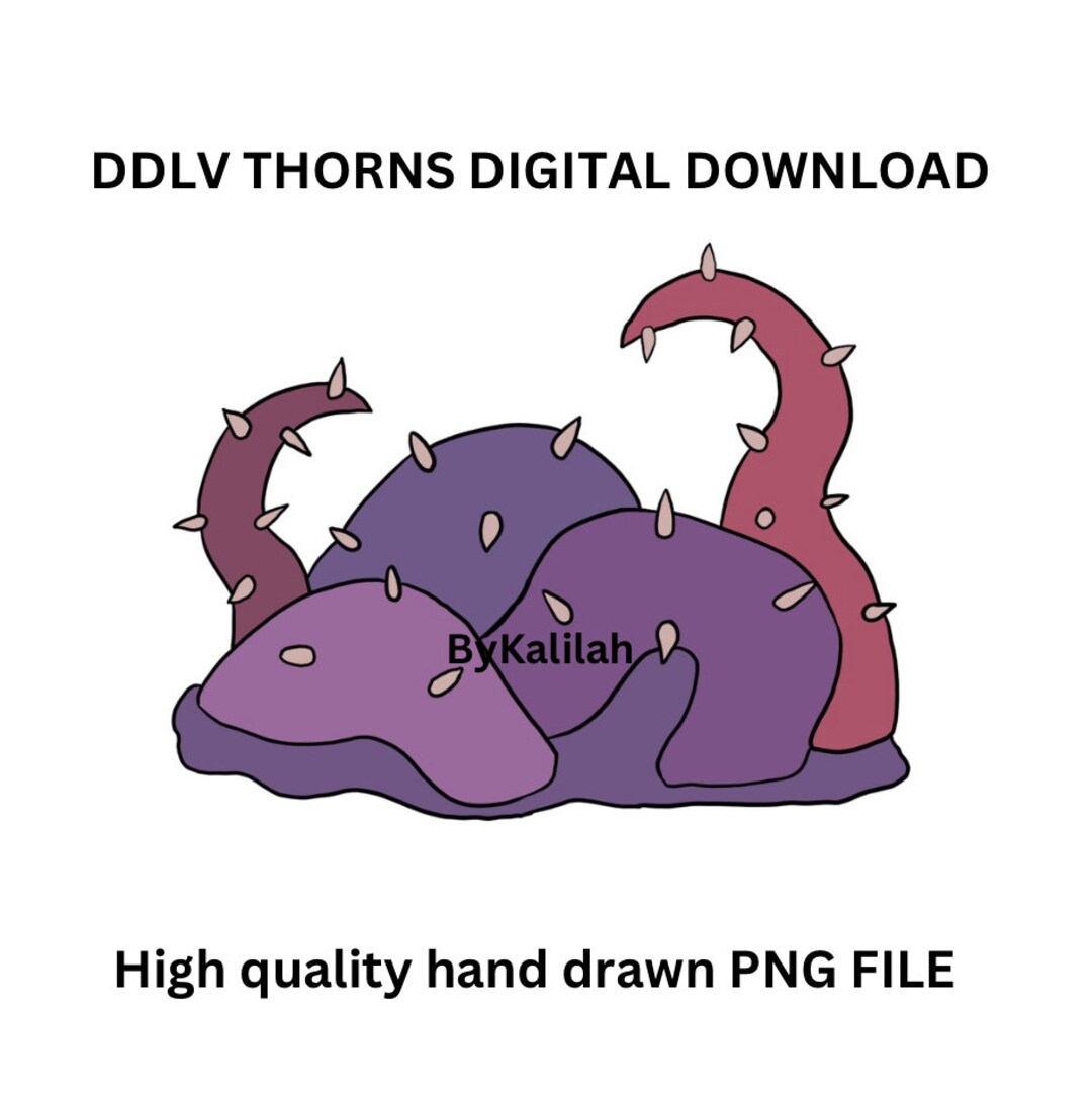 Dreamlight Valley Night Thorn PNG Image File DDLV Nightthorns Clipart ...