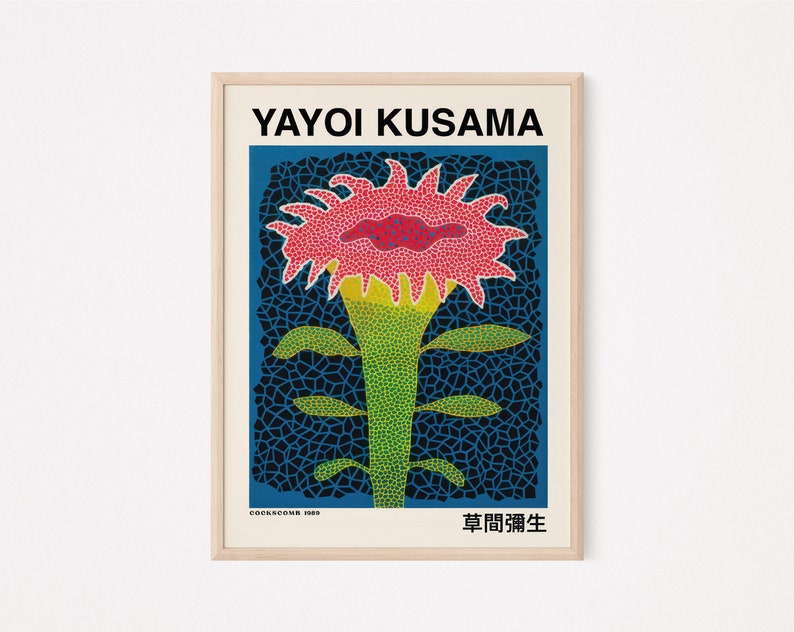 Yayoi Kusama Flower Yayoi Kusama Poster Yayoi Kusama Print - Etsy