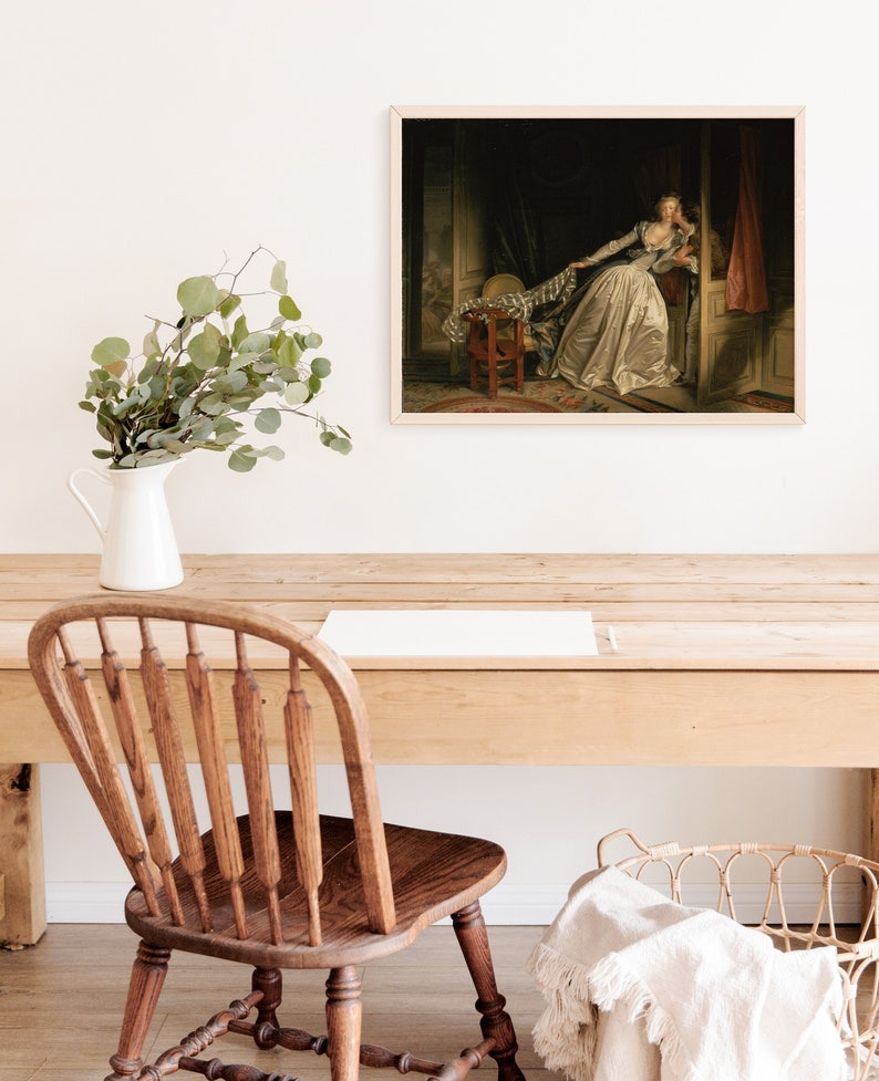 Jean-honore Fragonard the Stolen Kiss, French Art, Rococo Style ...