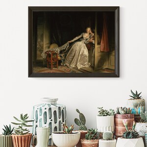 Jean-honore Fragonard the Stolen Kiss, French Art, Rococo Style ...