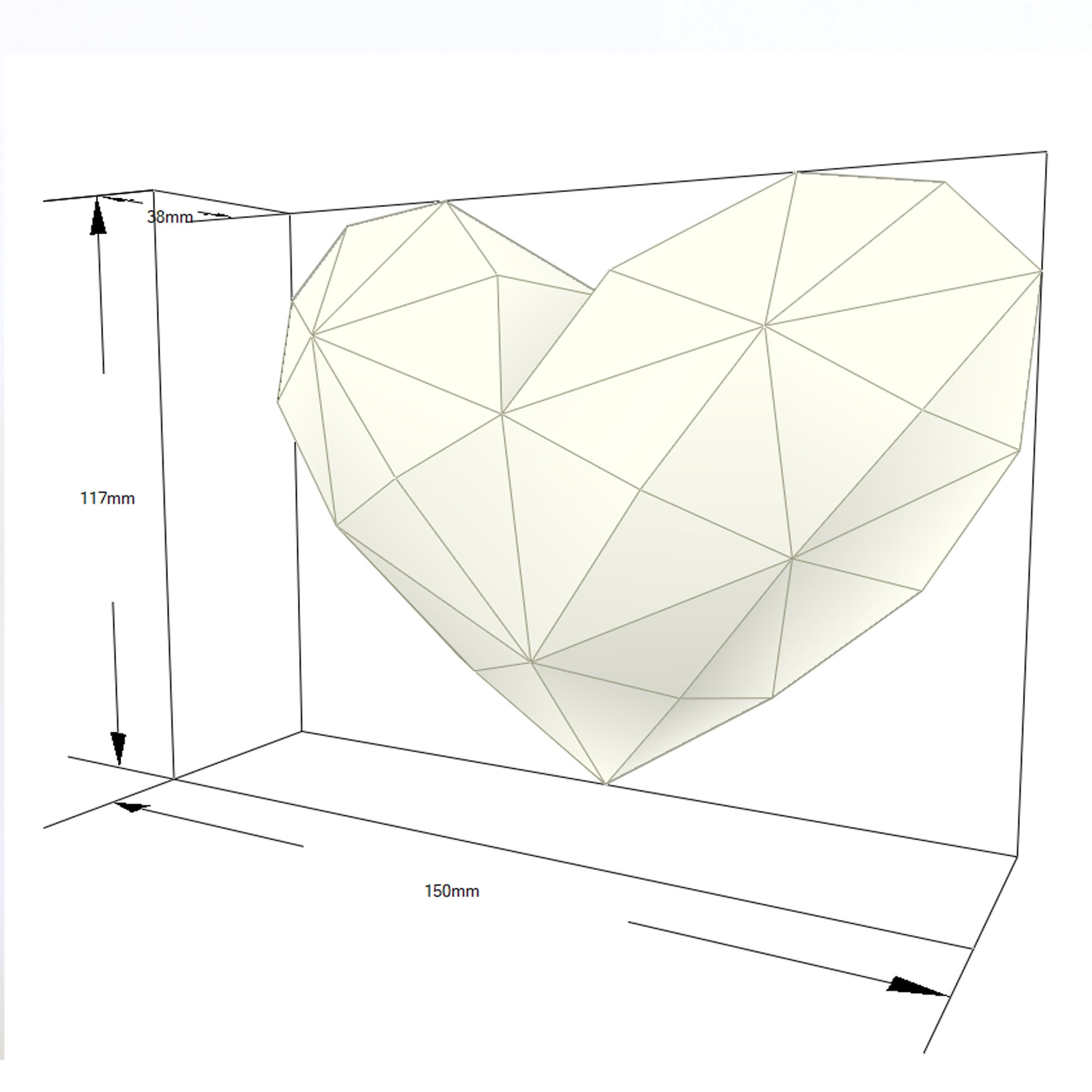 Diagrama de corazón Papercraft regalo para el día de la Madre - Etsy España