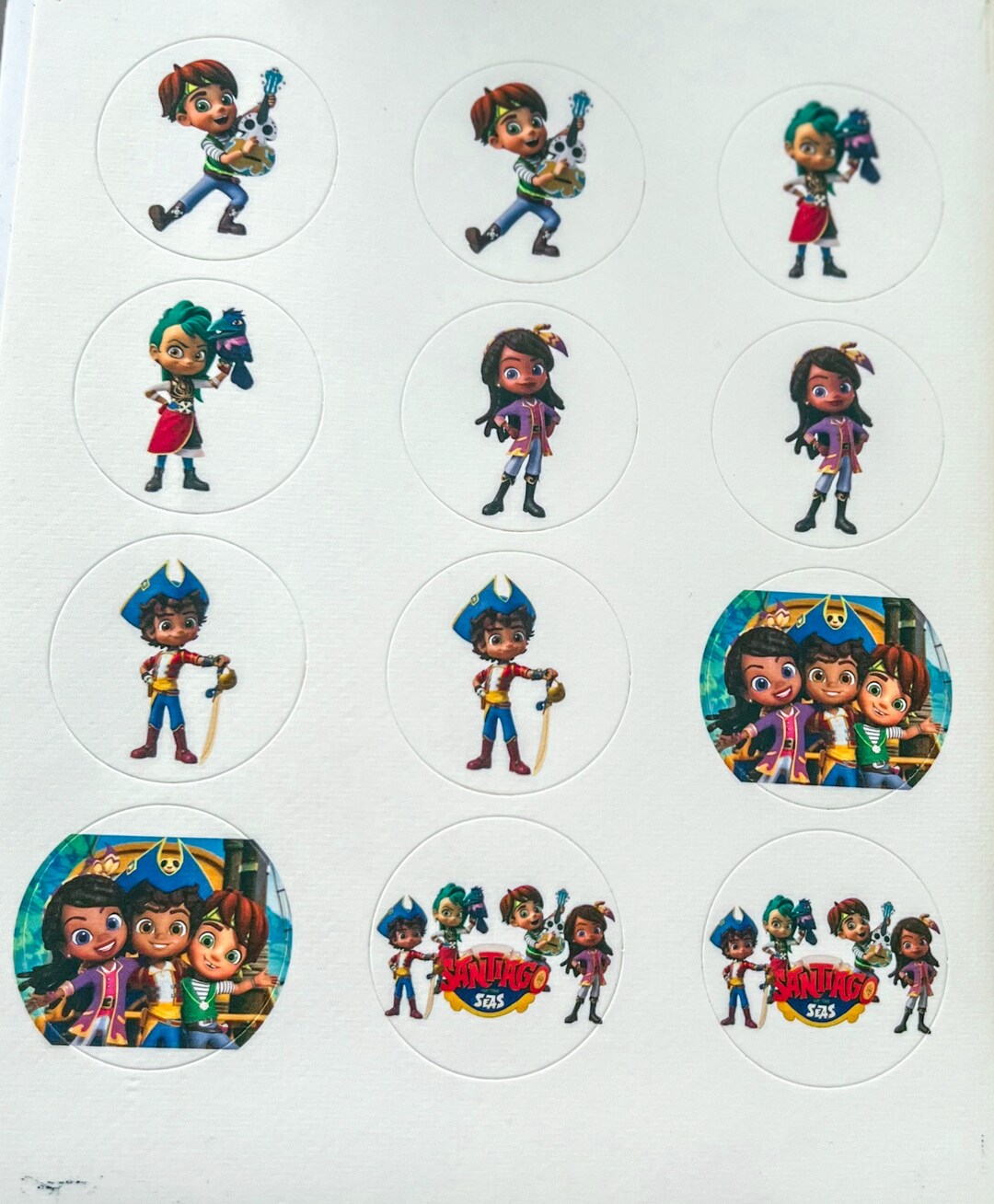 Santiago Cupcake Toppers Pirate Cupcake Toppers - Etsy