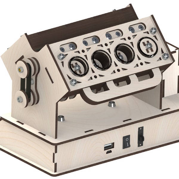 Laser Cut Wooden V8 - Etsy