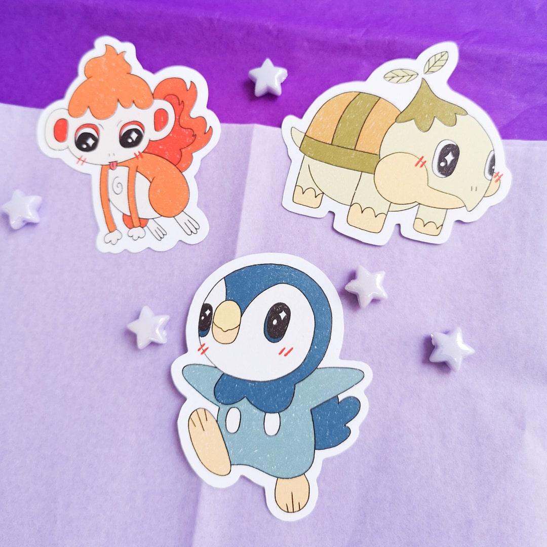 Pokemon Starters Sticker Pack - Etsy