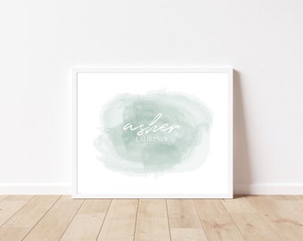 Sage Green Name Sign - Etsy