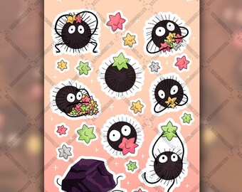 Soot Sprites Planner Stickers - Anime - Kawaii Planner Stickers ...