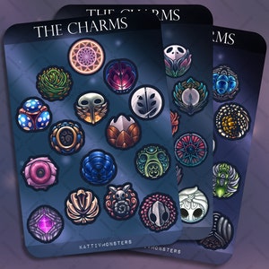 Hollow Knight Charms Vinyl Sticker Sheet - Etsy