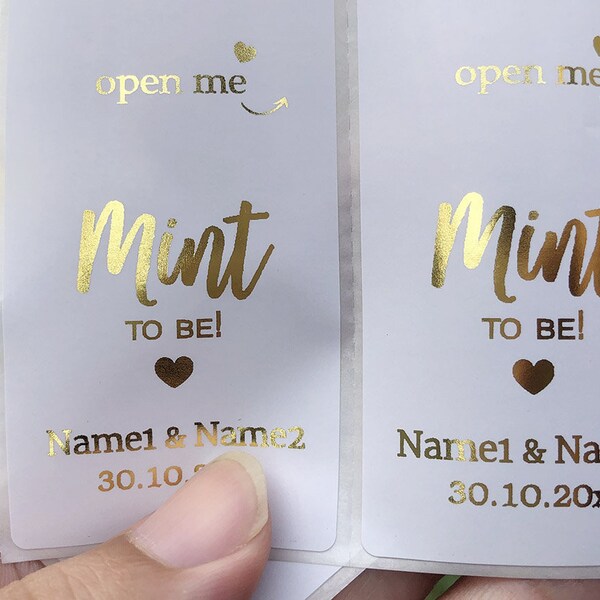 Mint to Be Label - Etsy