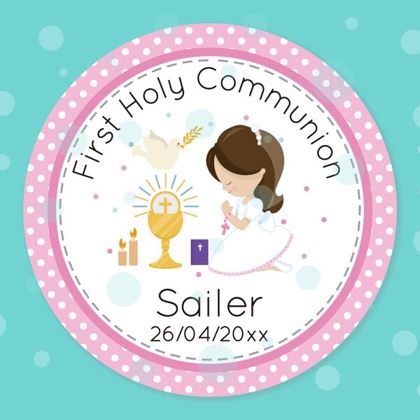 Communion Stickers - Etsy