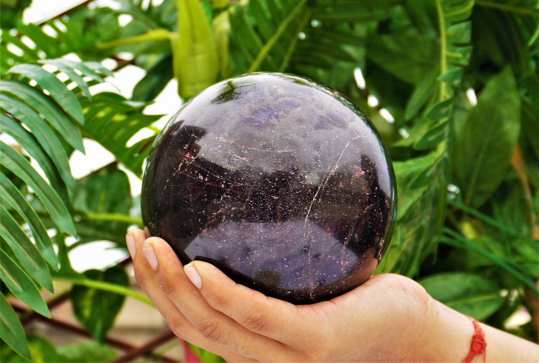 The Red Almandine Garnet Stone Sphere Large 130mm 4.84kg - Etsy