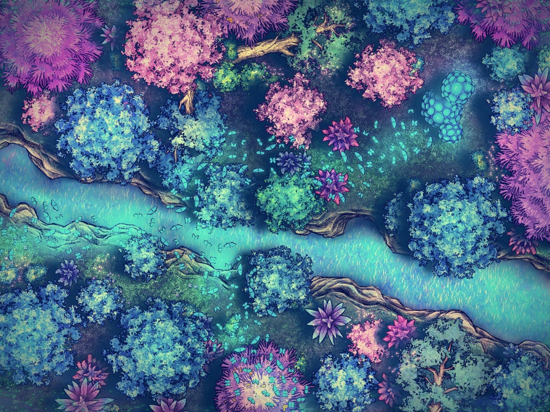 Fey Forest Battle-map, Night and Day, for Home-brewed Campaigns ...