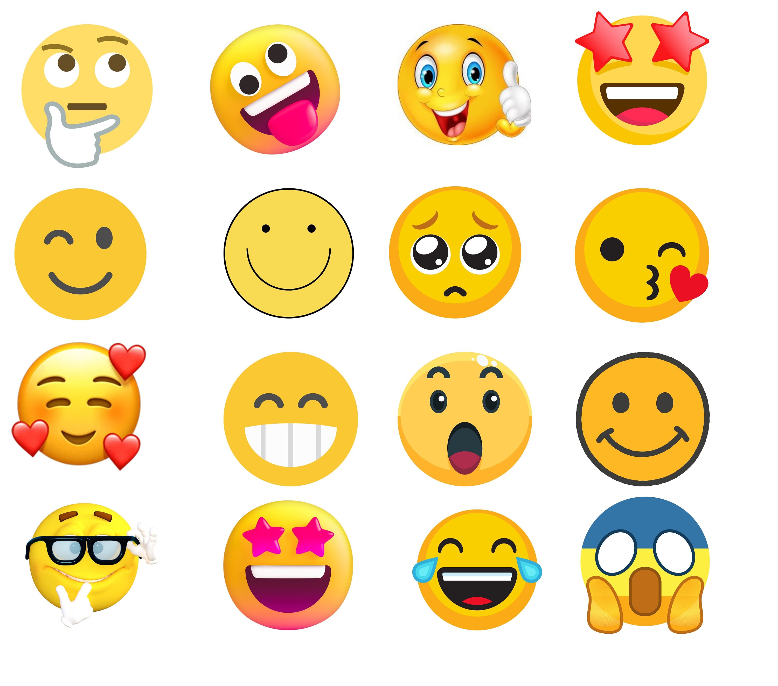 Emoji Sticker Pack, Emoji Cute Sticker - Etsy