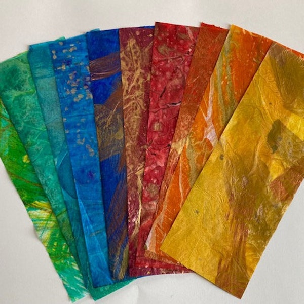 Painted Tissue Paper for Collage - Etsy