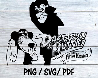 Dastardly Svg - Etsy
