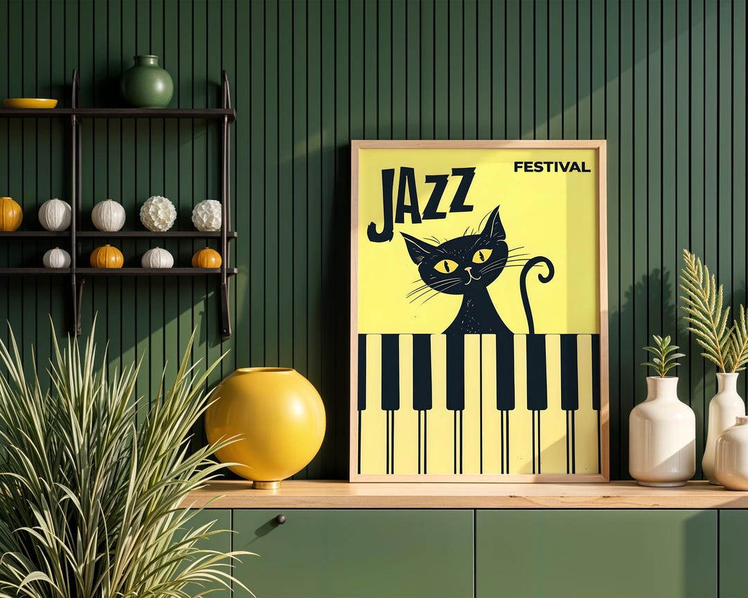 Jazz Wall Art Print | Retro Jazz Poster for Music Lovers | Jazz Music ...