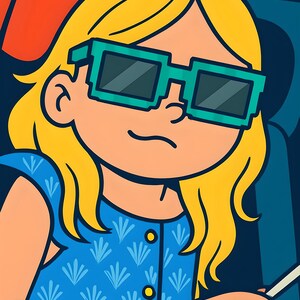 Custom Cartoon Portrait of Your Child | Vintage Comic Style Kids ...