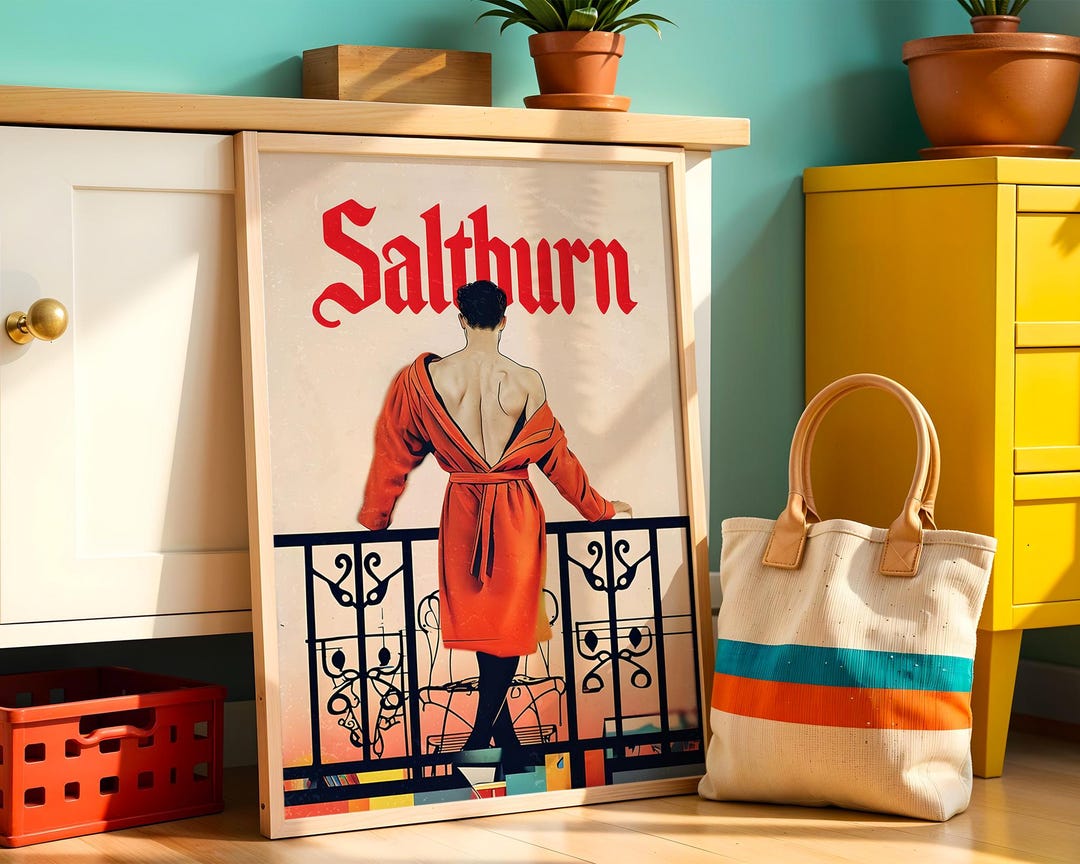 Saltburn Poster | Saltburn Wall Art | Saltburn Movie Poster Design ...