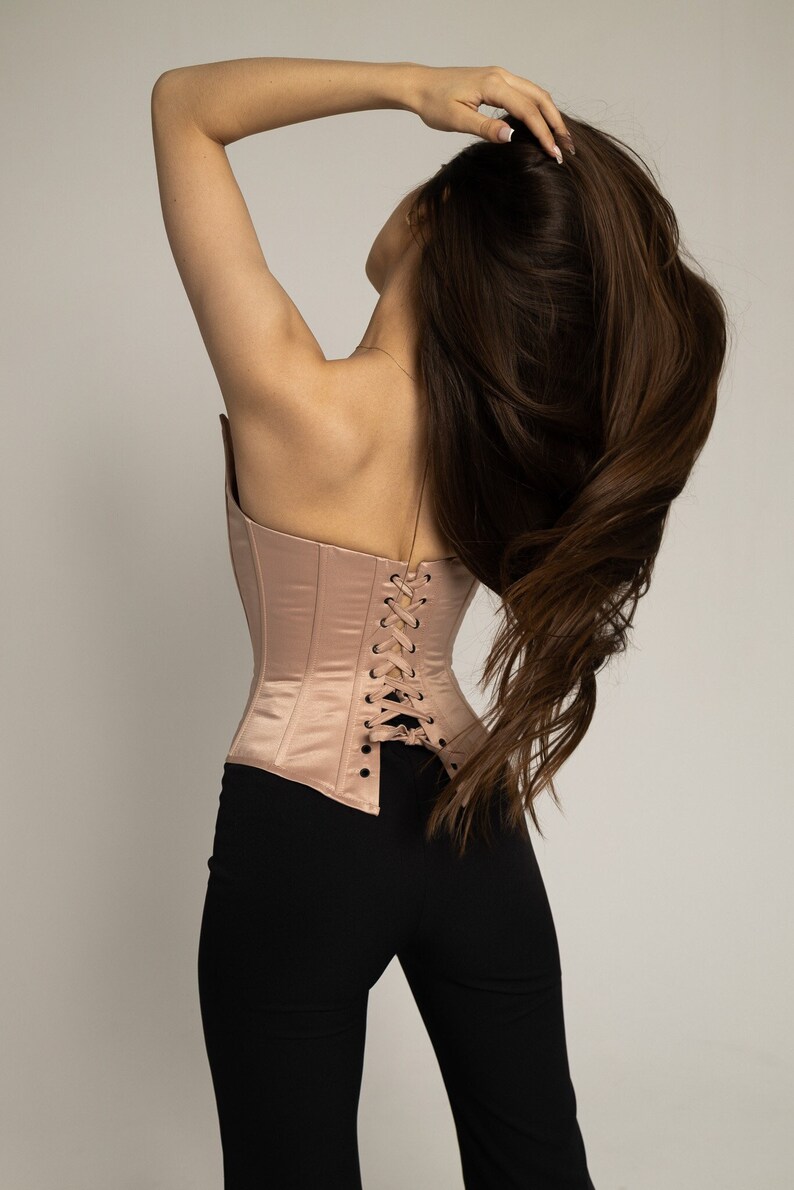 Sexy Satin Bustier Top. Handmade Custom Bustier Top. Casual Corset ...