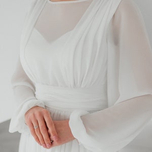 Concise Wedding Dress. Church Wedding Dress. Elegant Bridal Gown ...