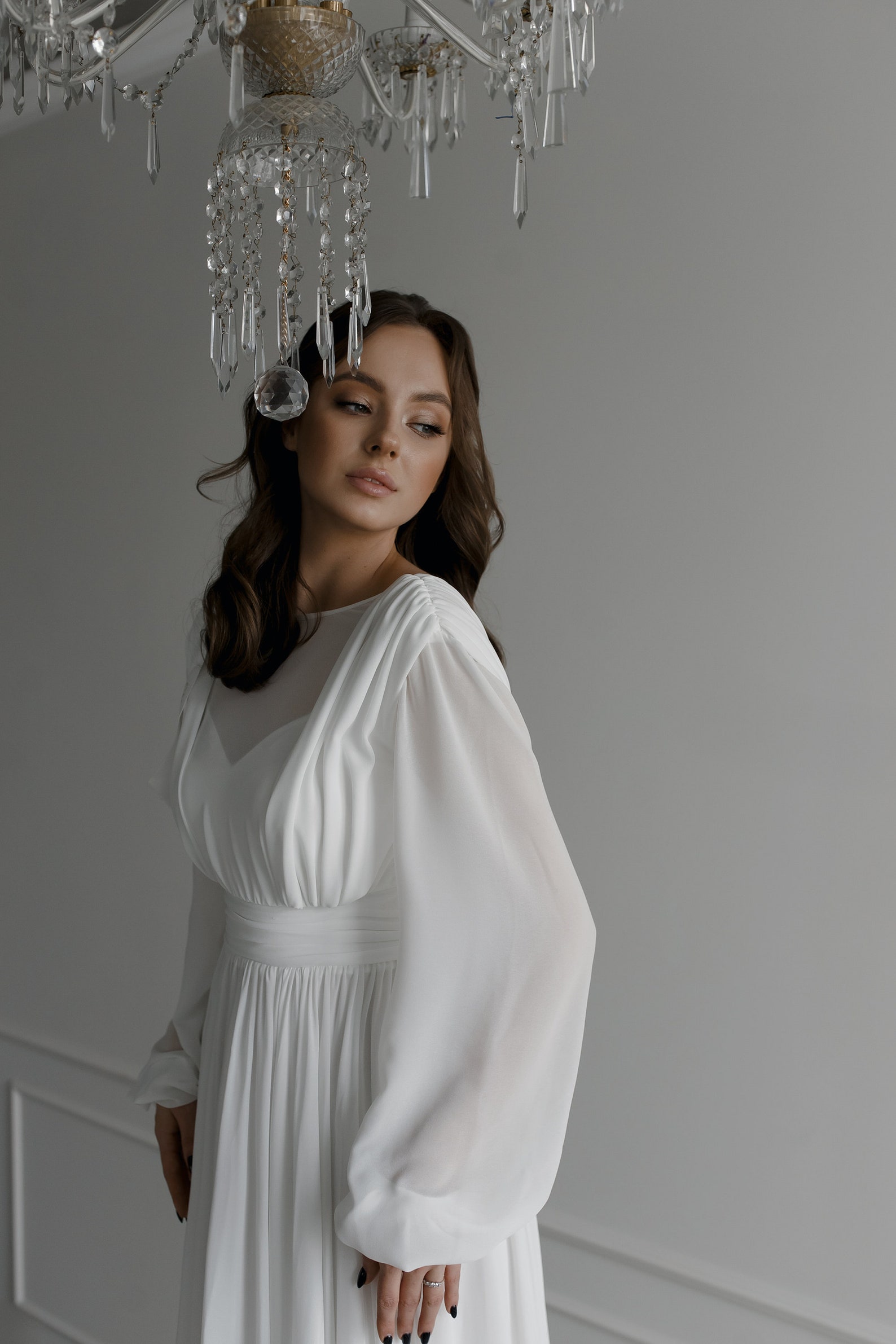 Concise Wedding Dress. Church Wedding Dress. Elegant Bridal - Etsy