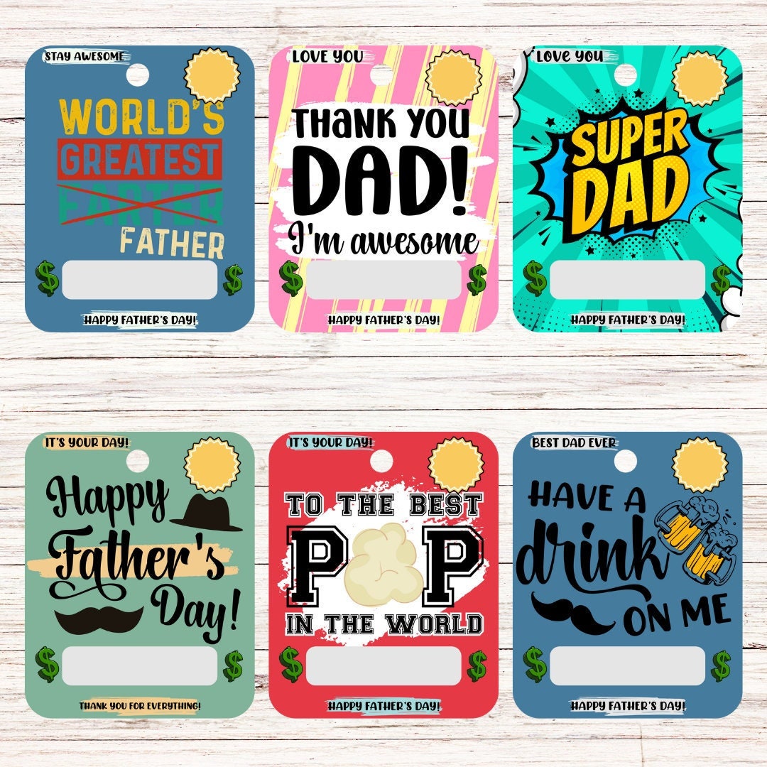 Father's Day Money Holder, Dad Money Card, Father's Day, Happy Father's ...