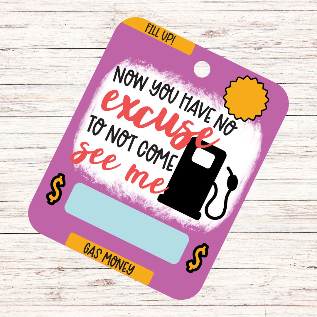 Fuel Money Holder, Fuel Money, Birthday Money Card, Happy Birthday ...