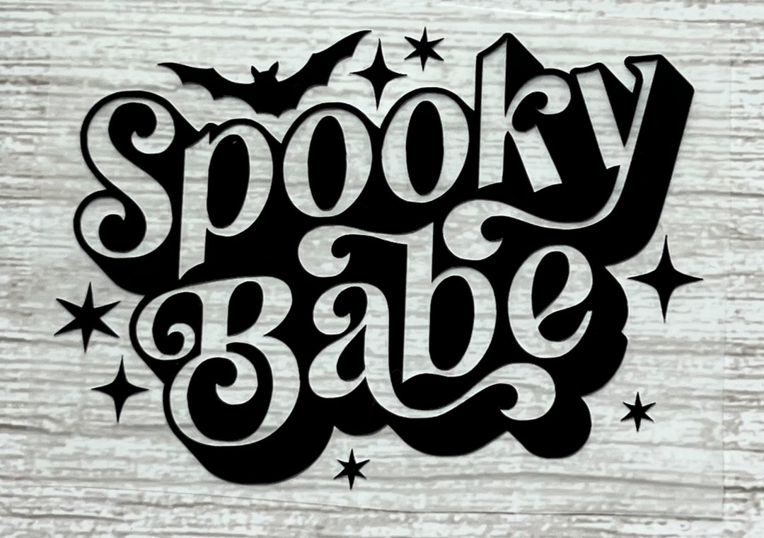 Spooky Babe Decal | Spooky Vinyl | Spooky Decal | Halloween Decal ...