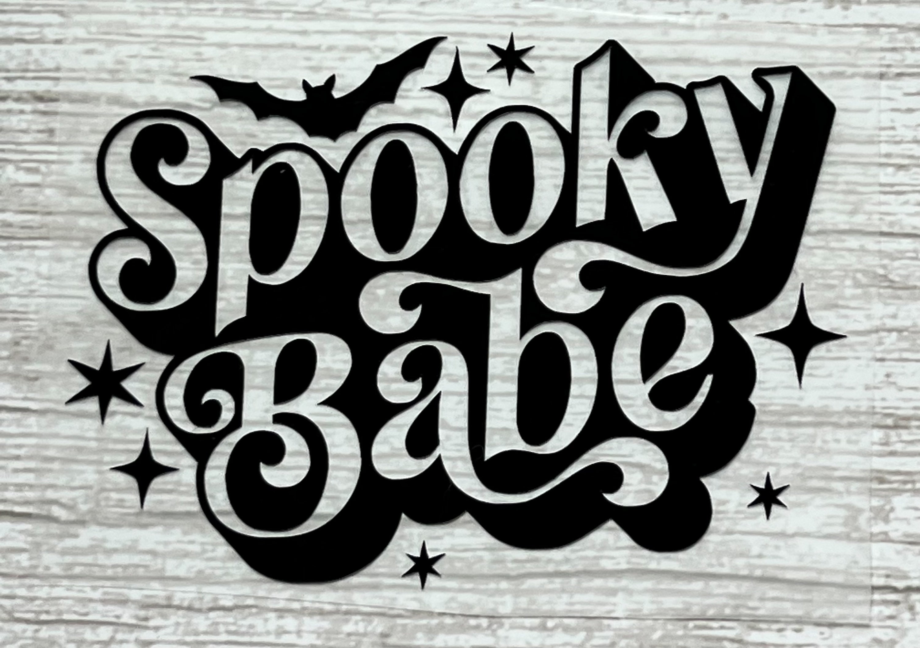 Spooky Babe Decal Spooky Vinyl Spooky Decal Halloween - Etsy