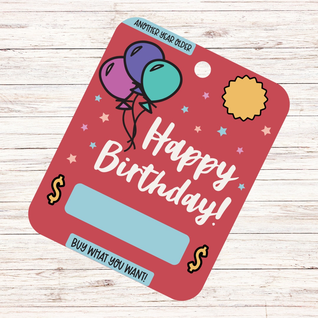 Happy Birthday Money Holder, Birthday Money Card, Happy Birthday, Gift ...