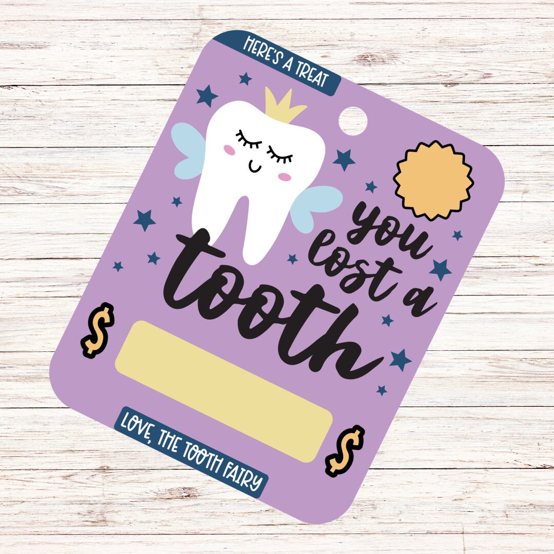 Tooth Fairy Money Holder, Tooth Fairy Money Card, Tooth Fairy, Gift ...