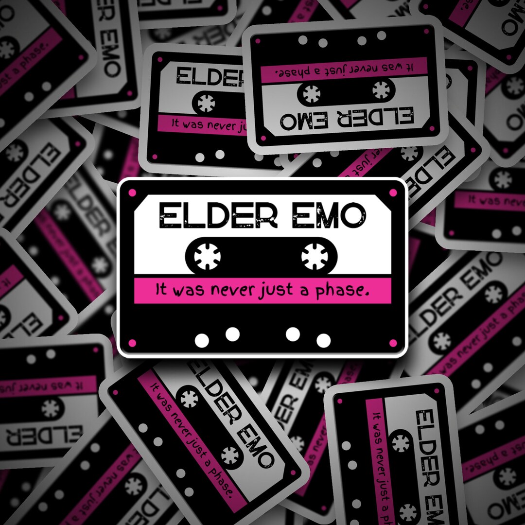 Elder Emo | It Was Never a Phase| Emo Music | Emo | Punk Rock | Sticker ...