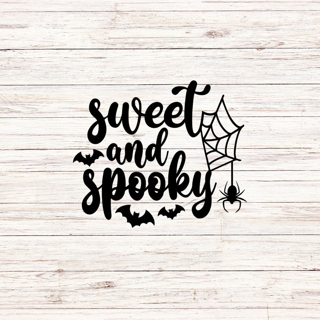 Sweet and Spooky Decal | Spooky Vinyl | Spooky Decal | Halloween Decal ...