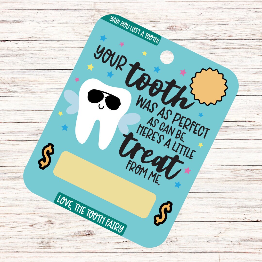 Tooth Fairy Money Holder, Tooth Fairy Money Card, Tooth Fairy, Gift ...