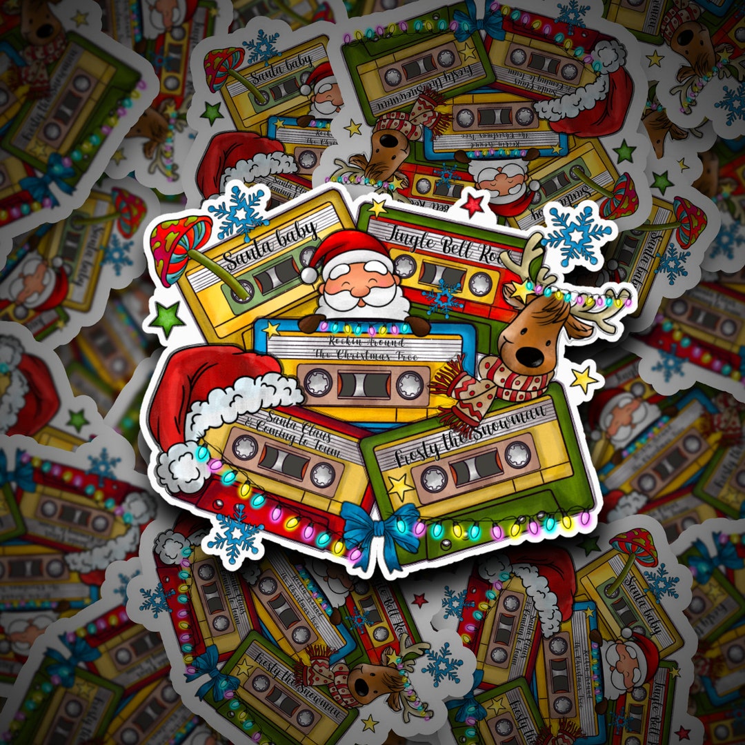 Christmas Music Sticker Christmas Sticker Xmas Sticker Music Christmas ...