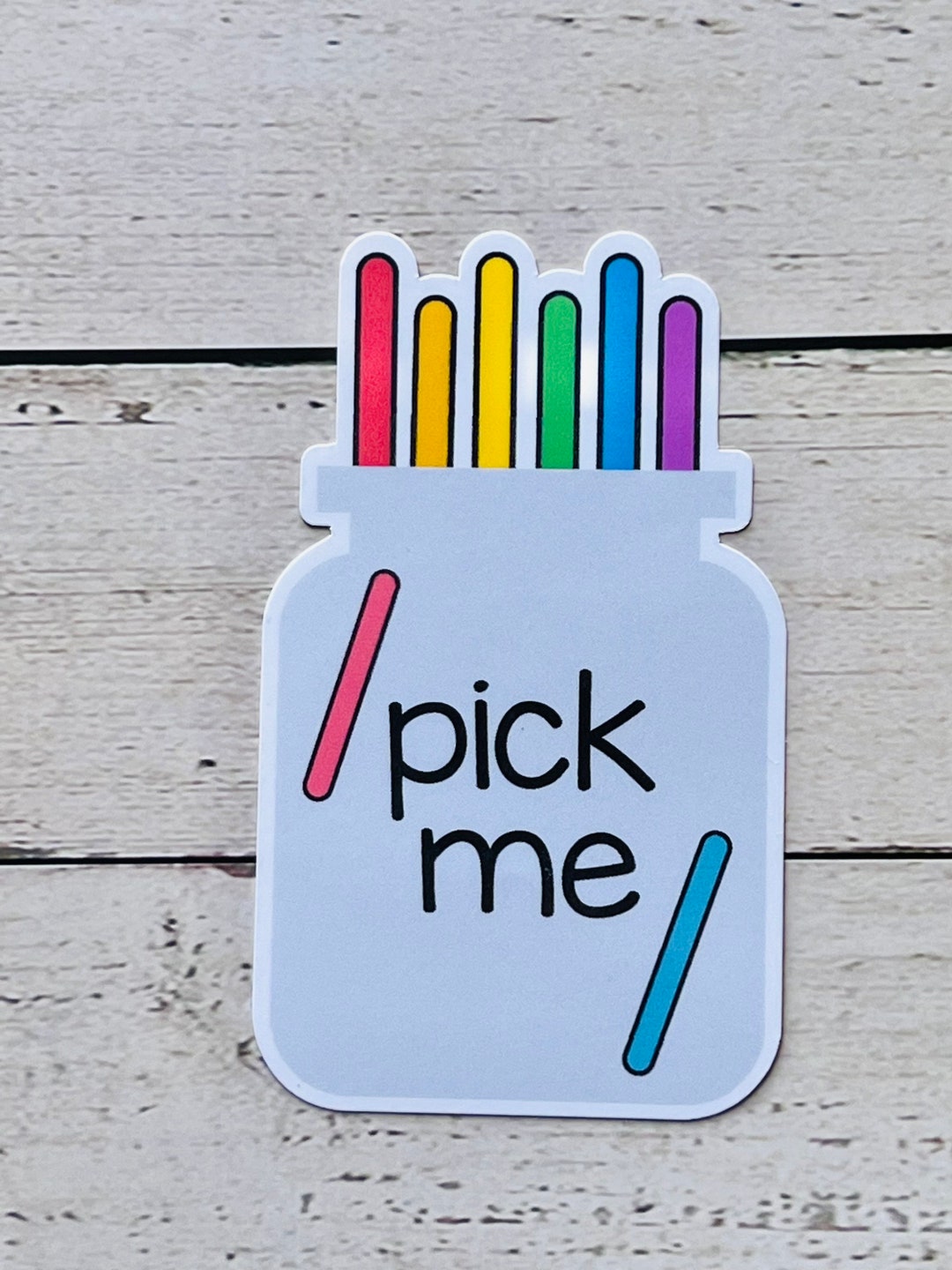 Pick Me Popsicle Stick Label | Labels Back to School | Classroom Labels ...