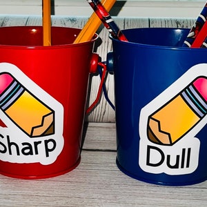 Sharp and Dull Pencil Bin Labels Back to School Classroom Labels ...