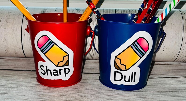Sharp and Dull Pencil Bin Labels Back to School Classroom - Etsy