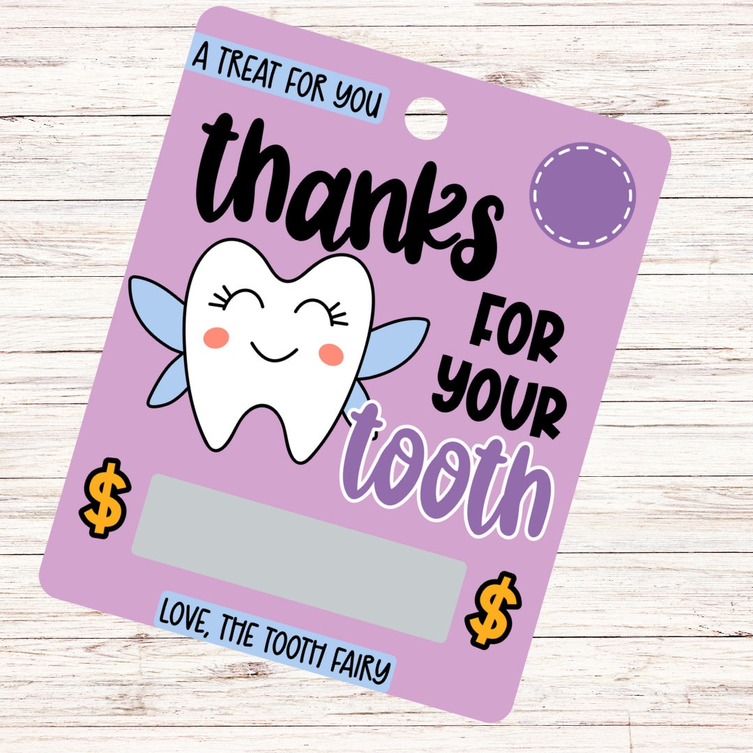 Tooth Fairy Money Holder, Tooth Fairy Money Card, Tooth Fairy, Gift ...
