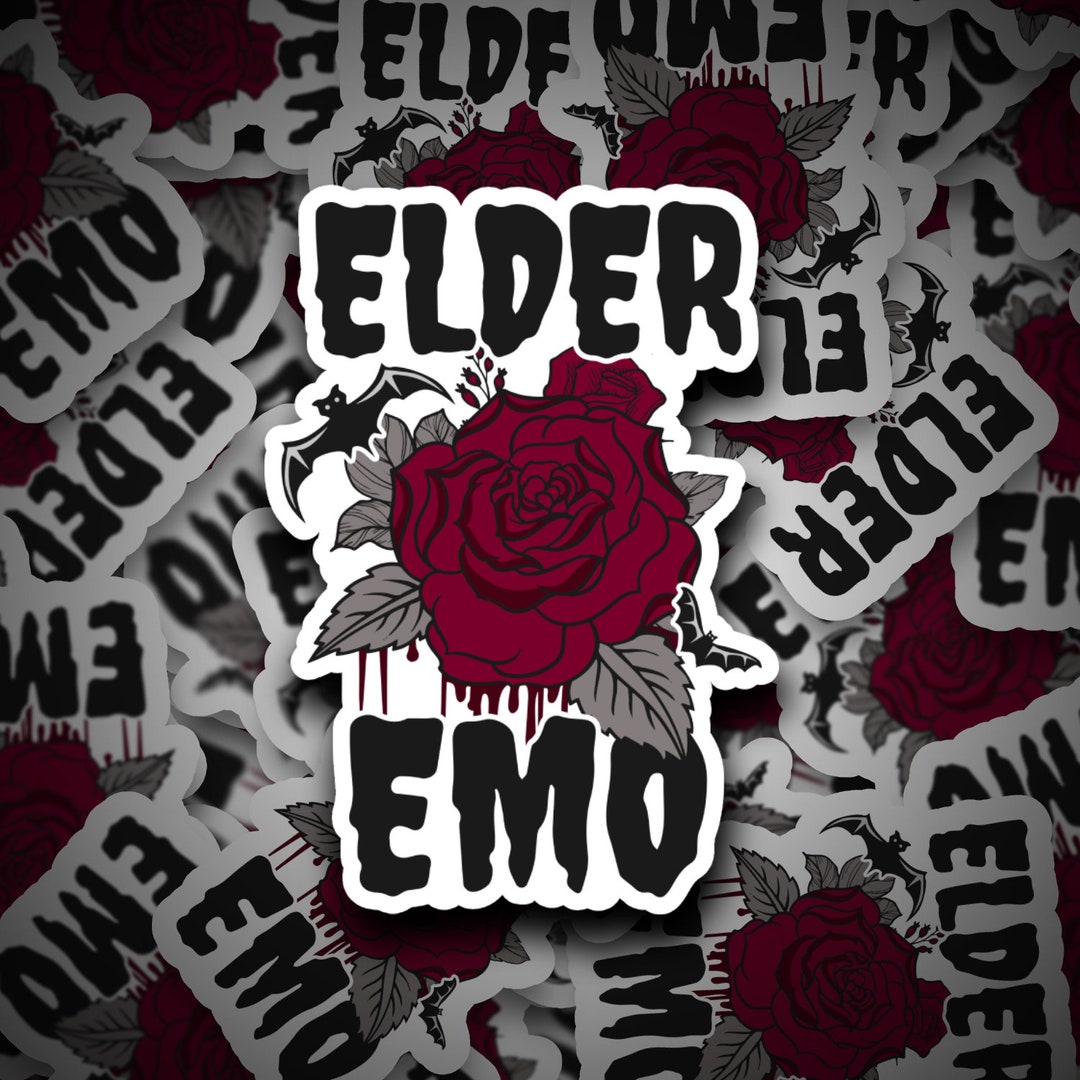 Elder Emo It Was Never a Phase Emo Music Emo Punk Rock Sticker Die Cut ...