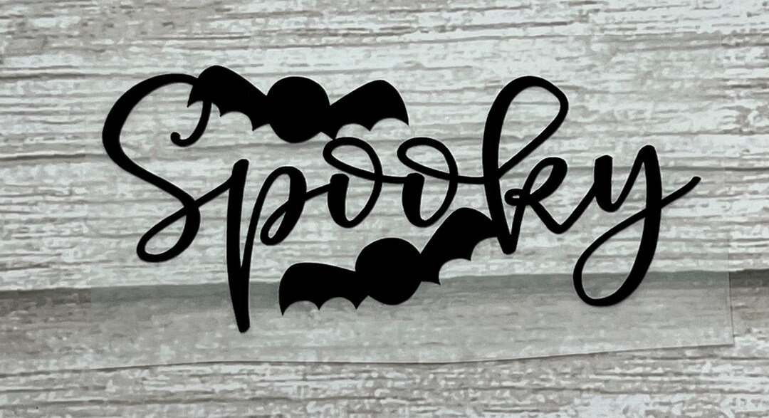 Spooky Decal | Spooky Vinyl | Spooky Decal | Halloween Decal ...