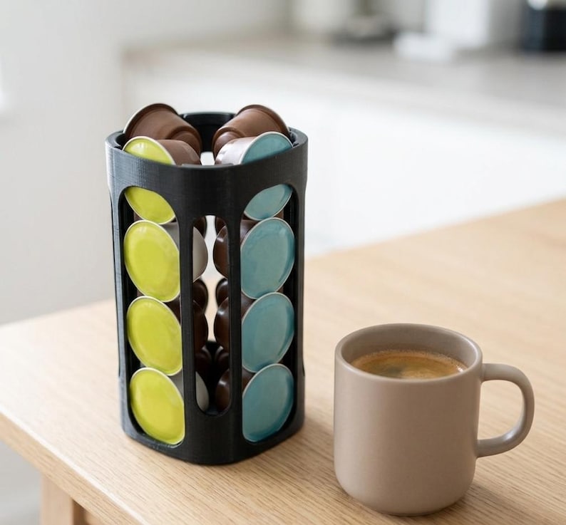 Holder Stl File Vertical Coffee Capsule Tower Dolce | Space Saving Pod ...