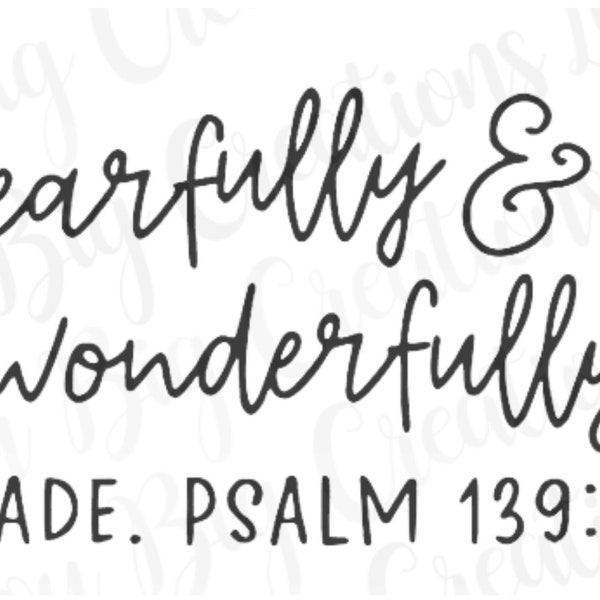Fearfully and Wonderfully Made Shirt - Etsy