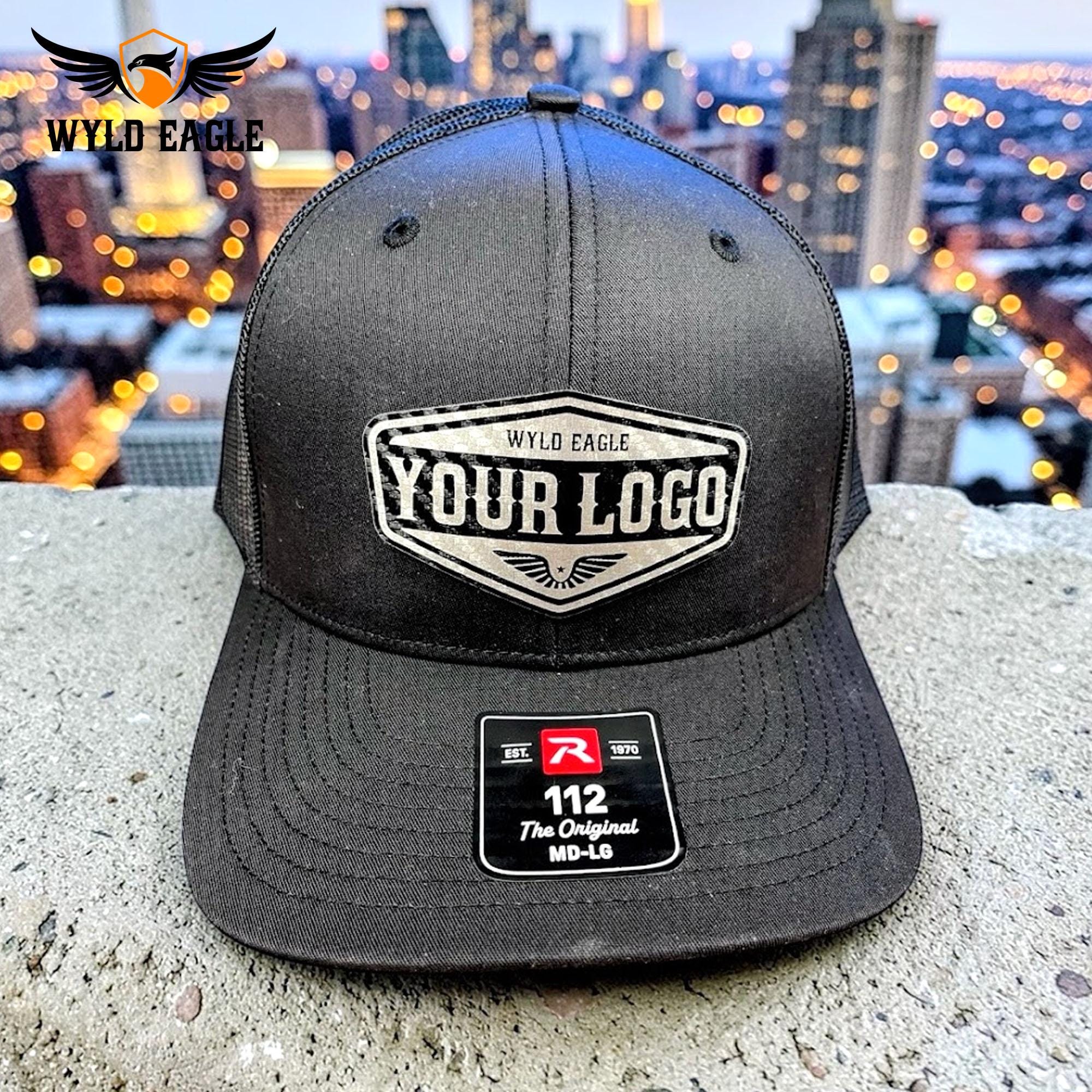 Custom Logo Leather Patch Hat Bulk Custom Hats for Business, Trucker ...