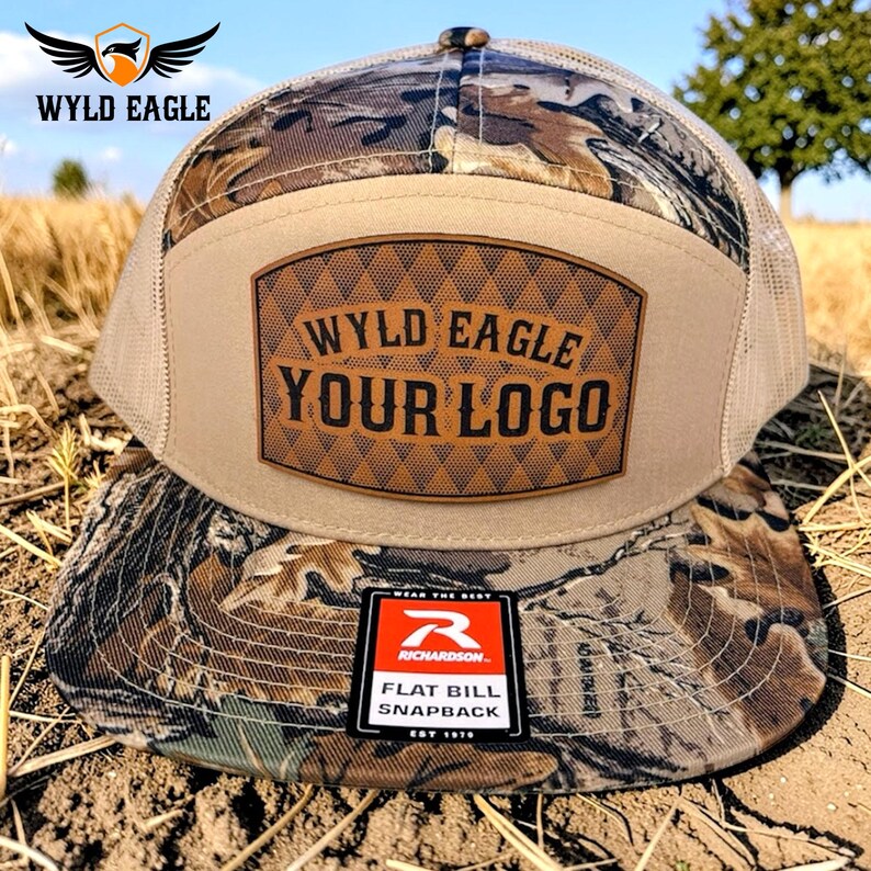 Custom Logo Leather Patch Hat Bulk Custom Hats for Business, Trucker ...