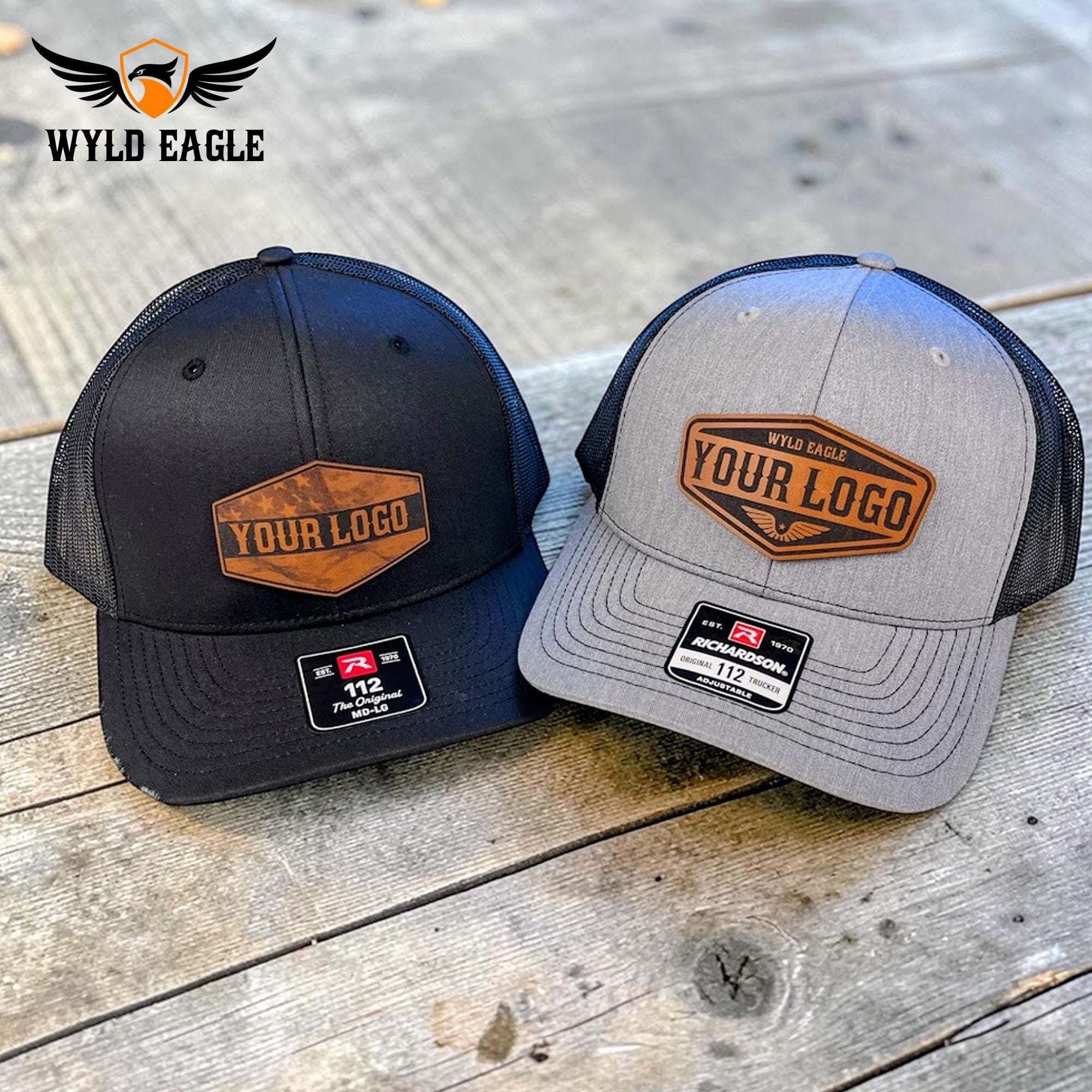 Custom Logo Leather Patch Hat Bulk Custom Hats for Business, Trucker ...