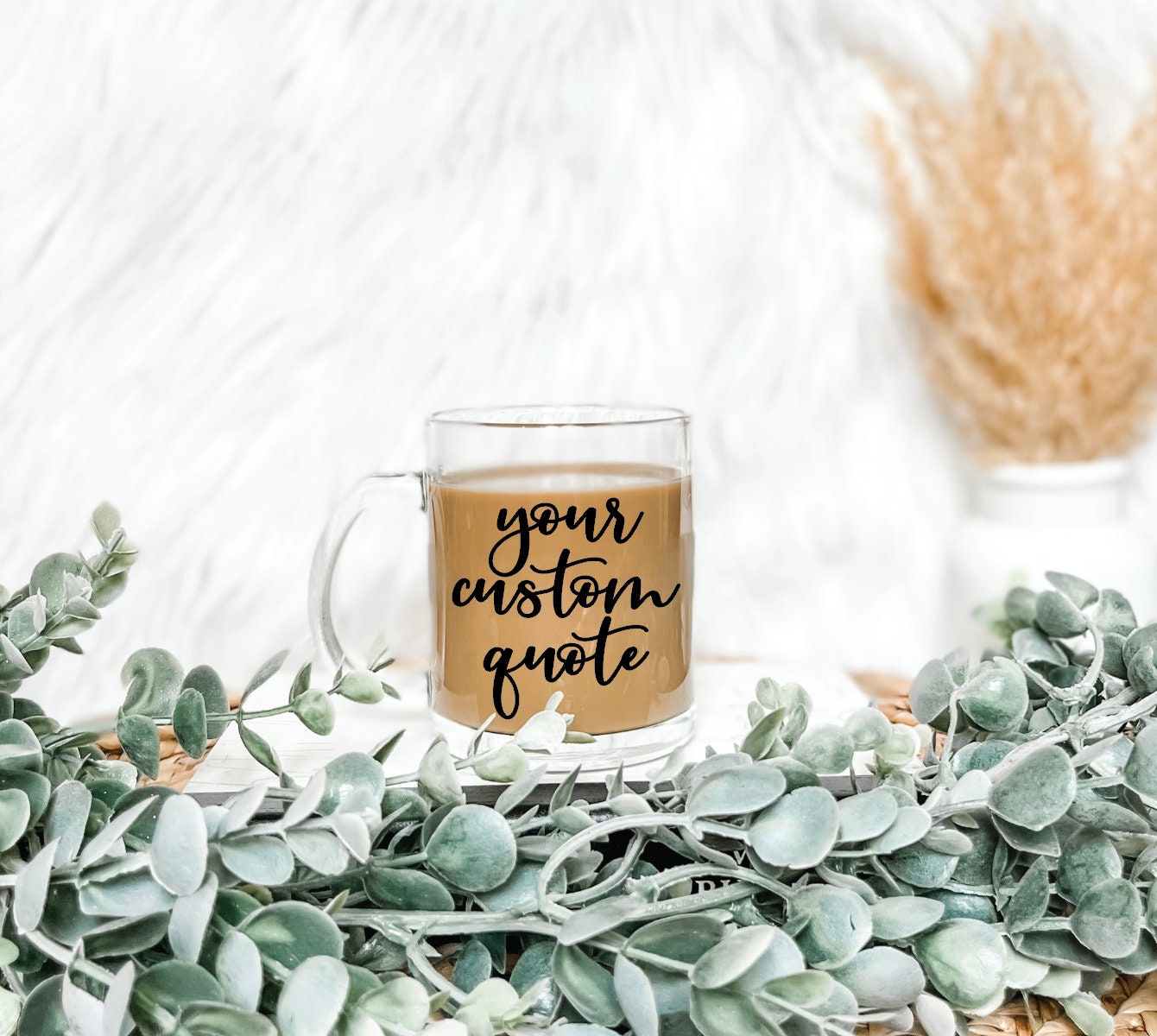 Custom Glass Mug Custom Glass Coffee Mug Personalized Coffee - Etsy