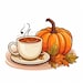 Pumpkin Spice Coffee Latte Clipart Art Printable 20 High Quality Jpgs ...