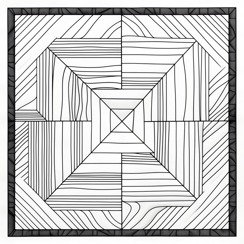 Quilting Patchwork Printable Adult Coloring Page 101 Digital - Etsy