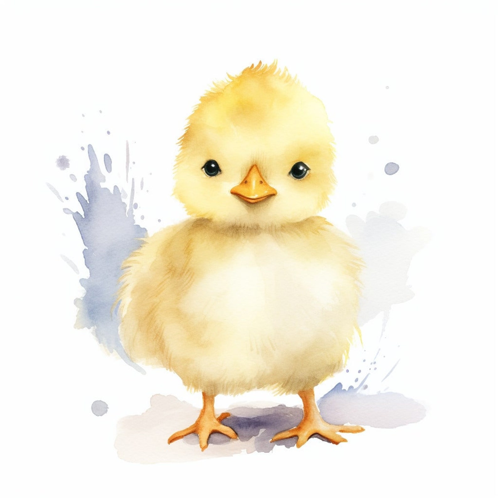 Watercolor Baby Chick Clipart Art Printable 20 High Quality Jpgs ...